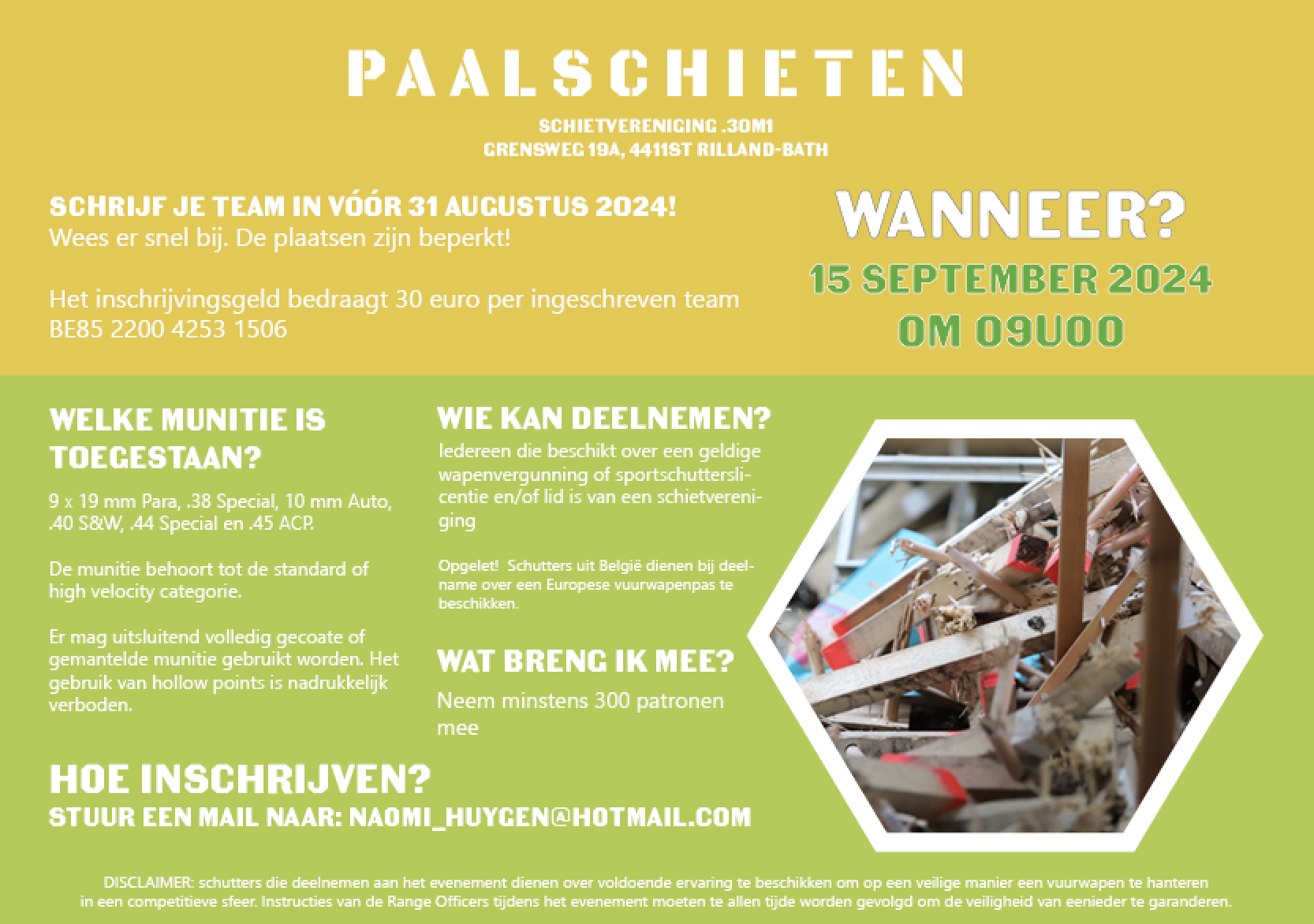 Wedstrijdkalender 2024 :: 30m1belgium